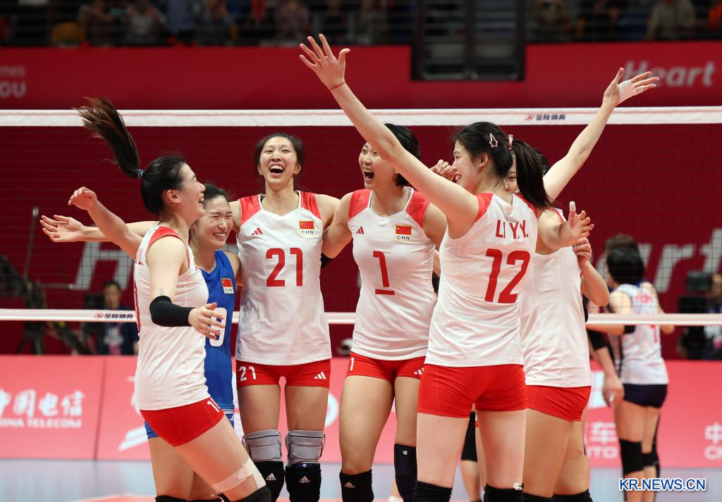 (항저우 AG) 中, 여자 배구 결승전 금메달-Xinhua